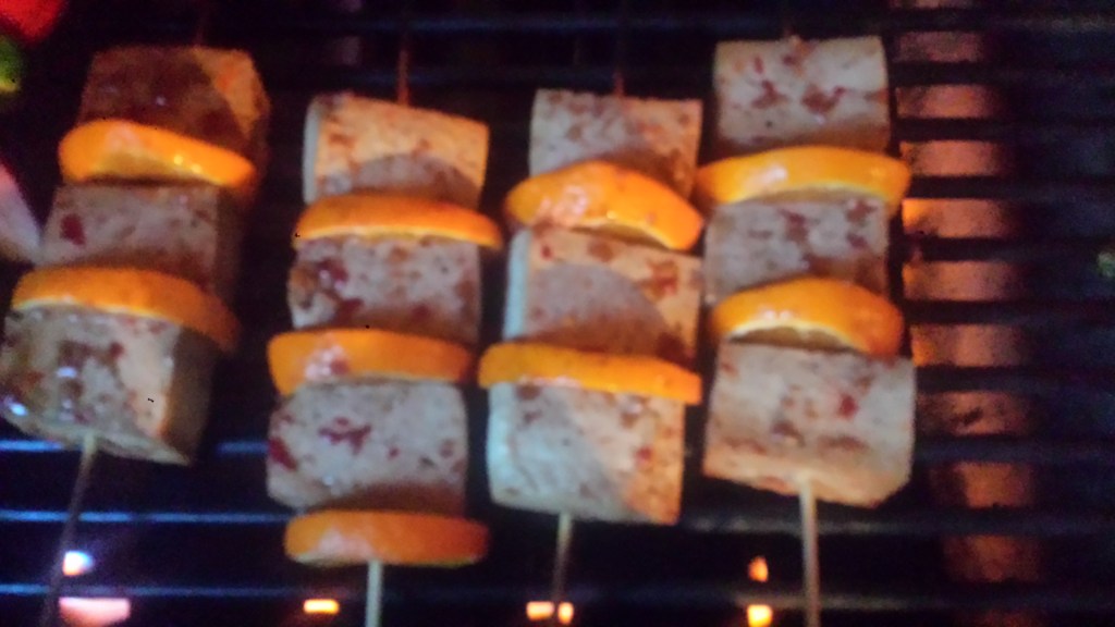 Meatless Monday – Spicy Tofu and Mandarin Skewers | goodmotherdiet
